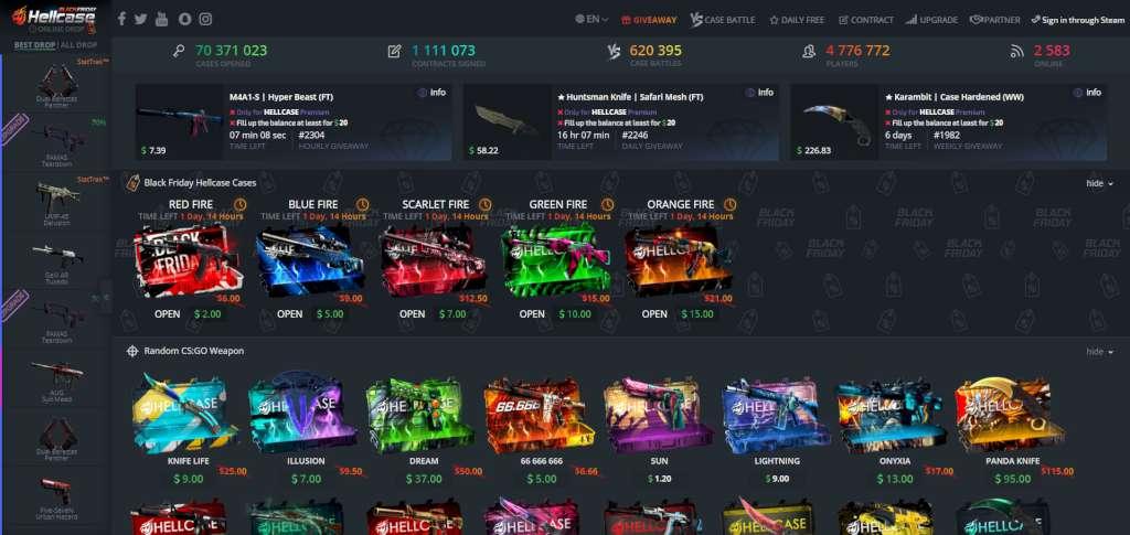 Hellcase.com 50 USD Wallet Card Code | Kinguin - FREE Steam Keys Every ...